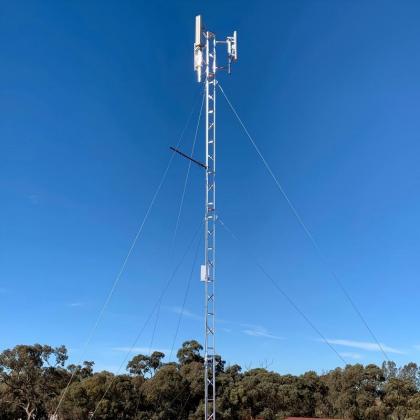 China 50m 70m 90m 110m 120m HDG Guyed Wire Tower Telecommunication ...